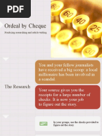 Ordeal by Cheque - PRINTABLE (With No Lines) | PDF