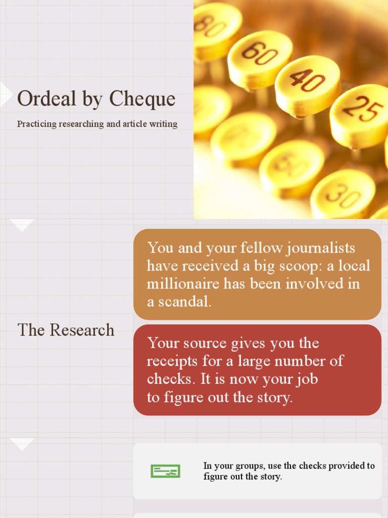 Ordeal by Check | PDF