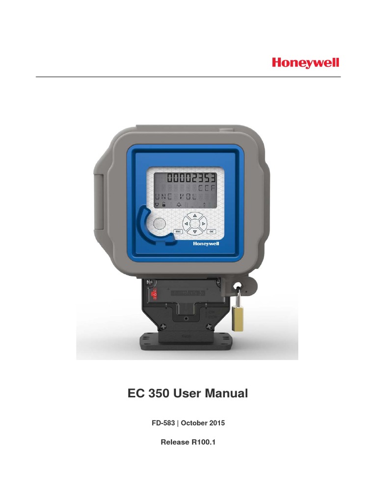 EC 350 User Manual: Release R100.1 | PDF | Menu (Computing) | Power Supply