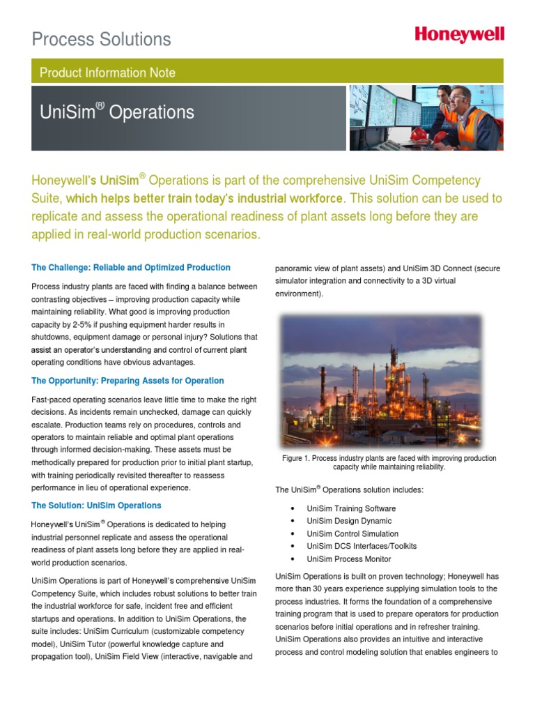 Unisim Operations: Process Solutions | Download Free PDF | Simulation ...
