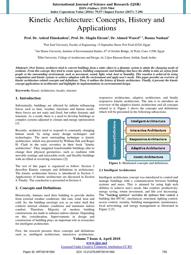 Kinetic Architecture-Concepts | PDF | System | Cybernetics