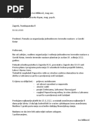 Primjer Dopisa | PDF