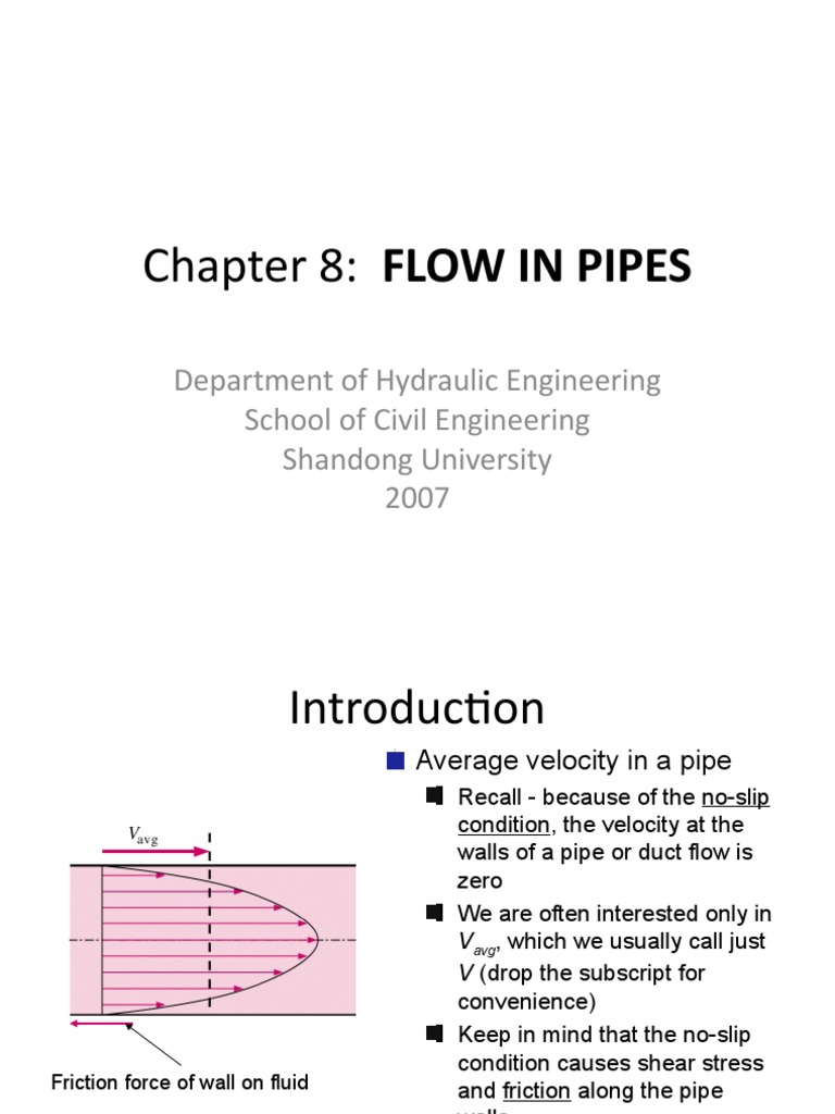 Flow in Pipes: Laminar and Turbulent Flow Fundamentals | PDF | Reynolds ...