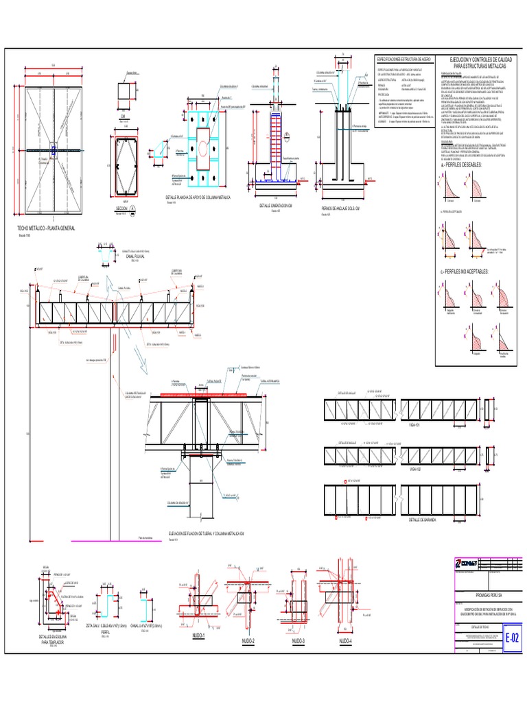 E-02 Estructura de Techo | PDF | Construcción | Soldadura