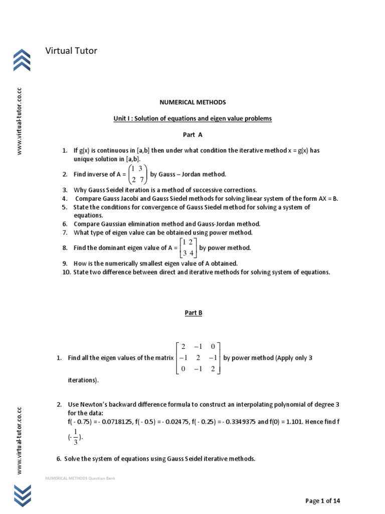 Ma2264 QB | PDF | Interpolation | Numerical Analysis