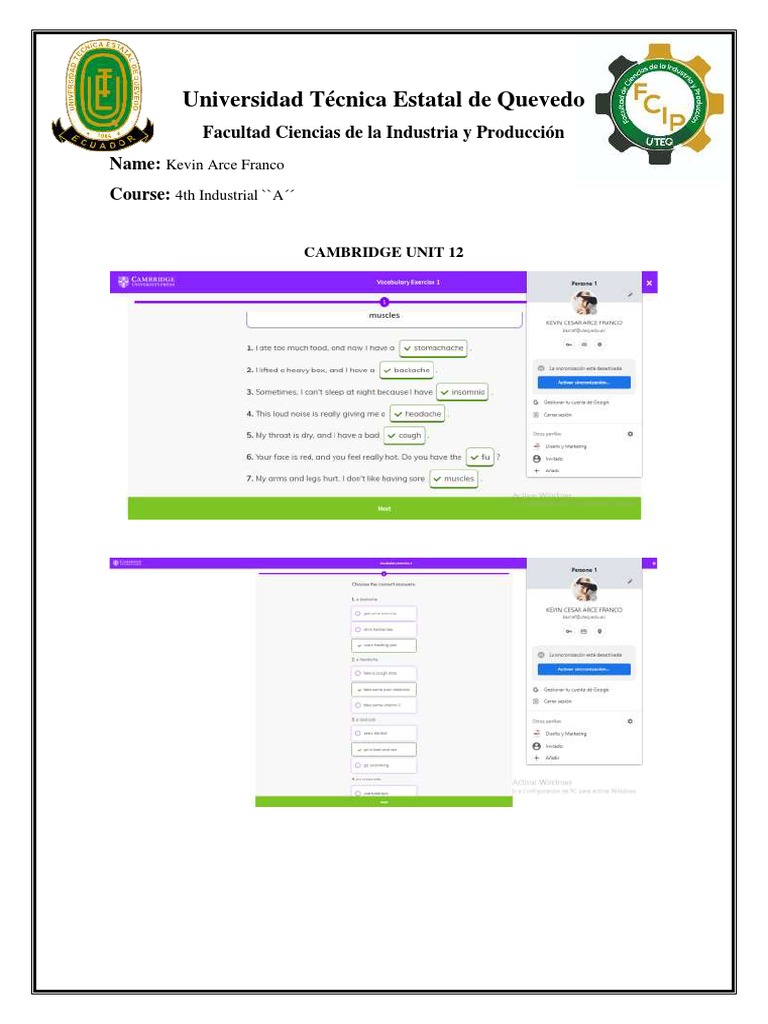 Cambridge Unit 11 y 12 | PDF | Tecnología