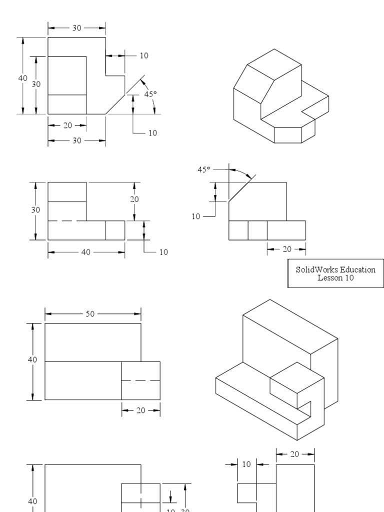 EDU - Detailed - Drawings - Exercises - 2017-Solid Drawing | PDF ...