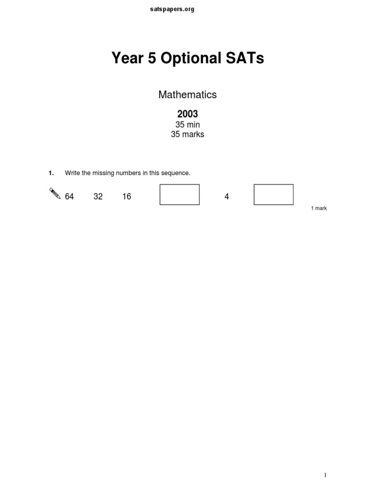 Year 5 Optional Sats: Mathematics | PDF | Tomato Sauce | Mathematics