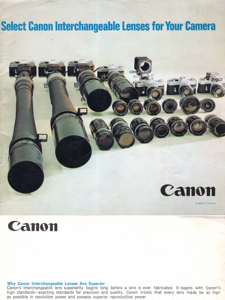 A Comprehensive Guide to Canon's Superior Line of Interchangeable ...