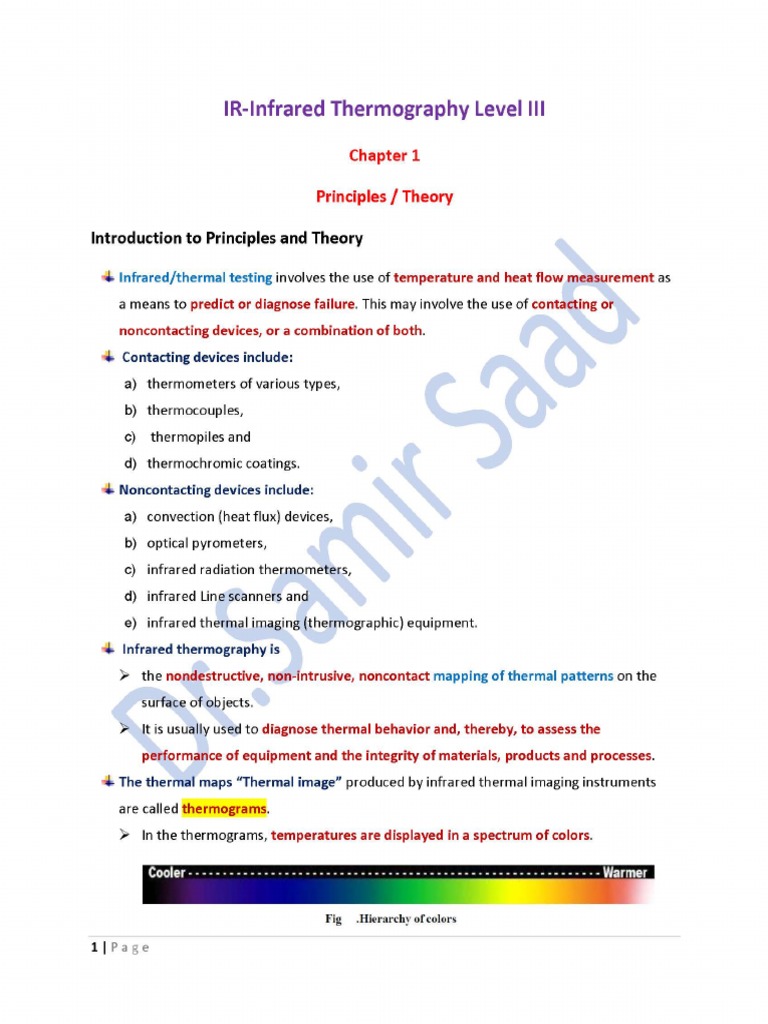 IR-Infrared Thermography Level III | PDF