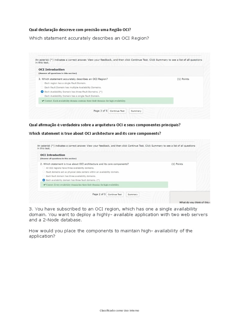 OCI Foundations Associate | PDF | Cloud Computing | Computer Network
