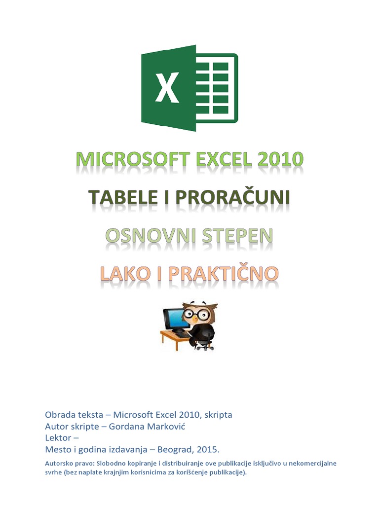Excel Skripta Osnove | PDF