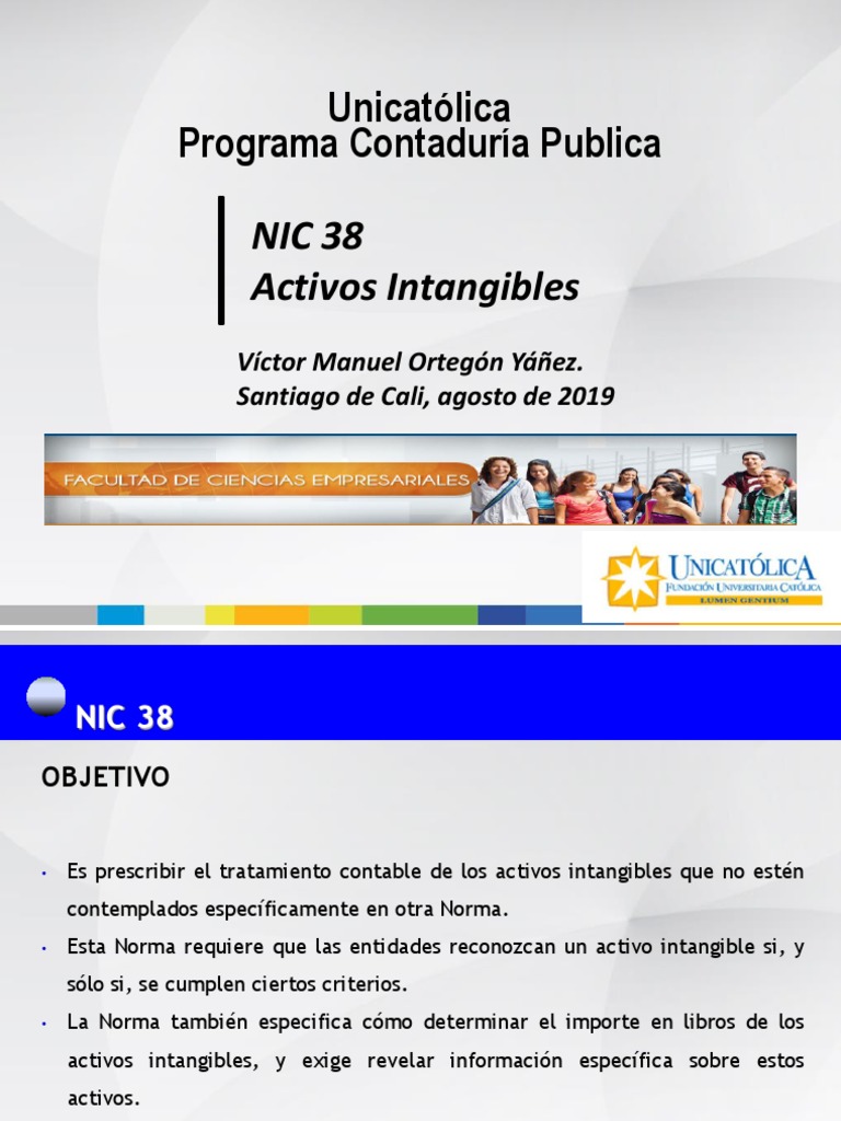 Activos - Intangibles Nic 38 | PDF | Activo intangible | Amortización (Negocio)