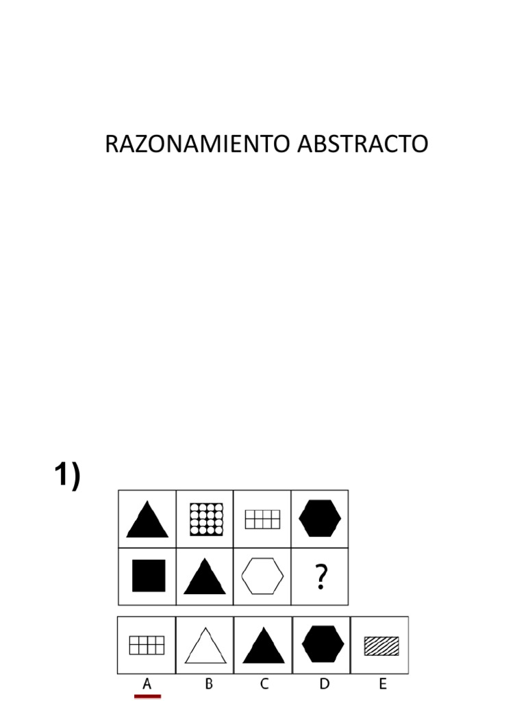 Razonamiento Abstracto | PDF