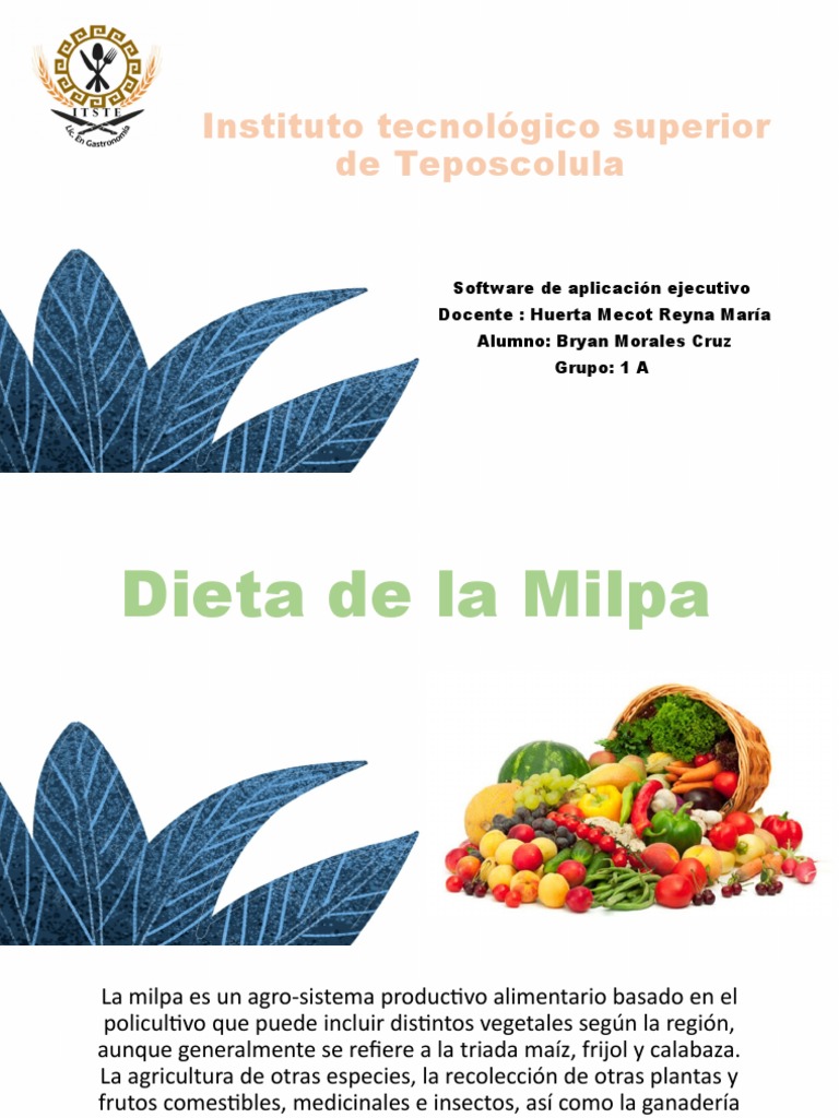 Dieta de La Milpa | PDF | Refresco | Dieta