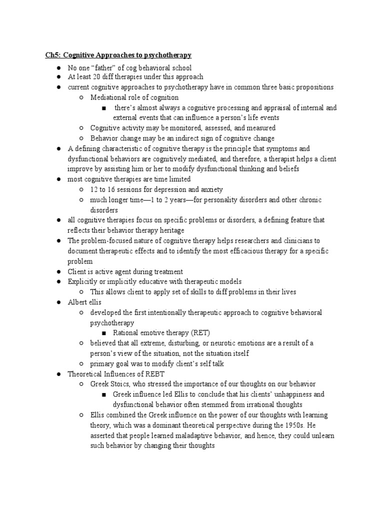 An Overview of Rational Emotive Behavior Therapy (REBT) and its Founder ...