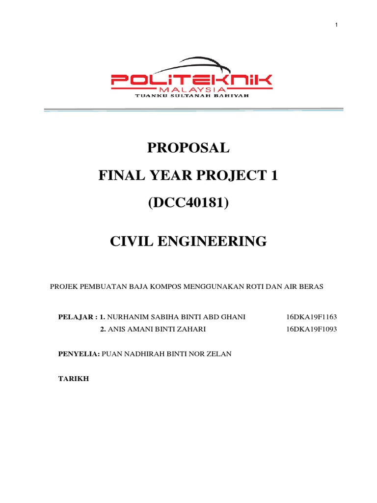 Final Proposal Projek 1 Fyp (Bab 1.2 &3) | PDF