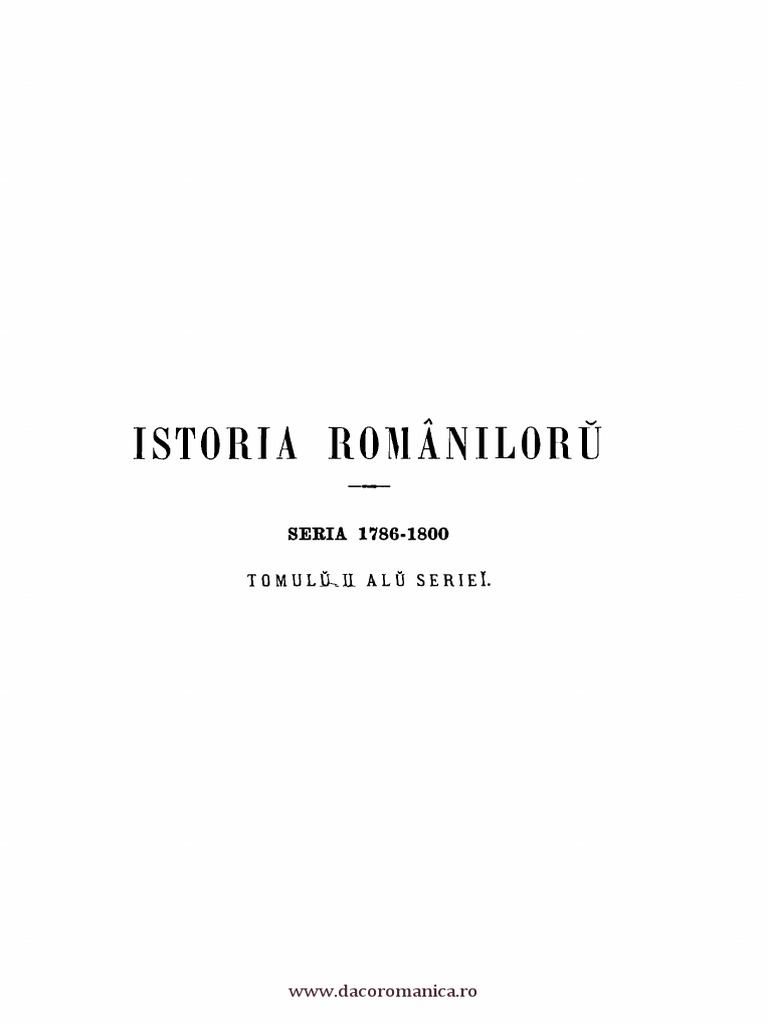 V.A. Urechia - Istoria Românilor IV | PDF