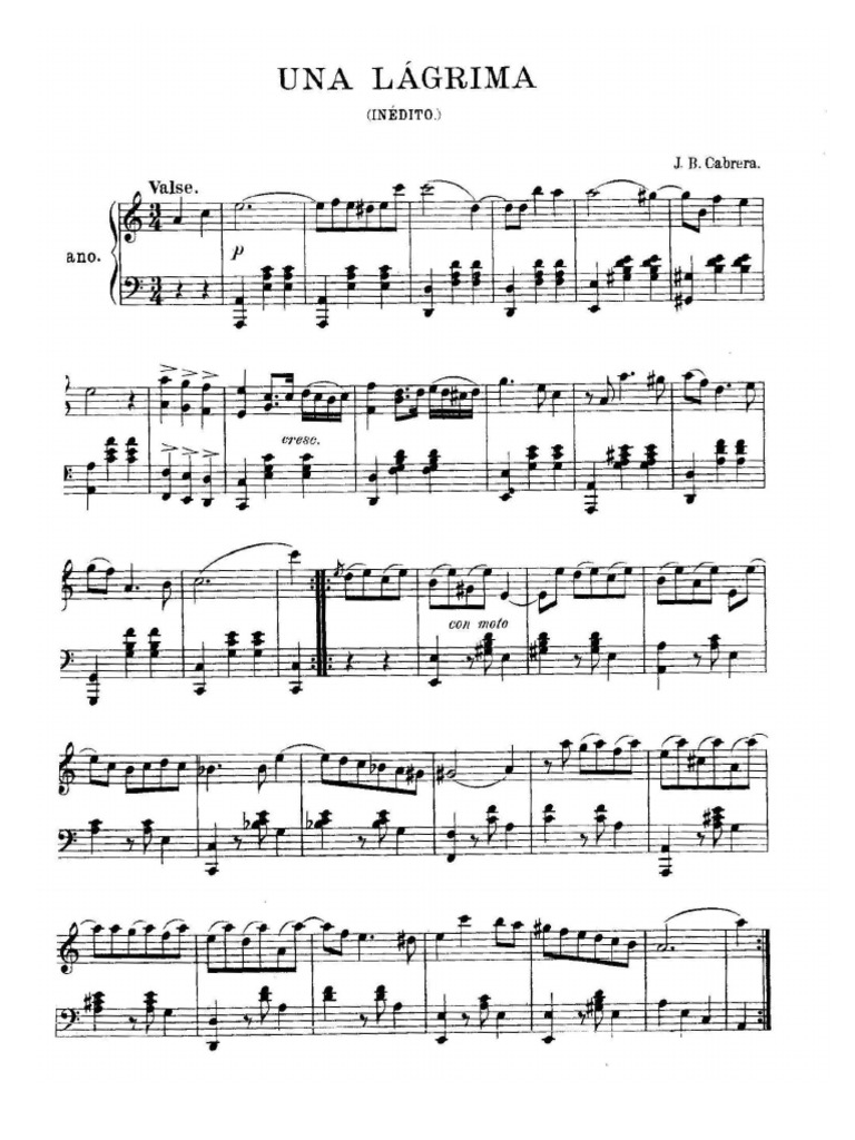 Una Lagrima | PDF