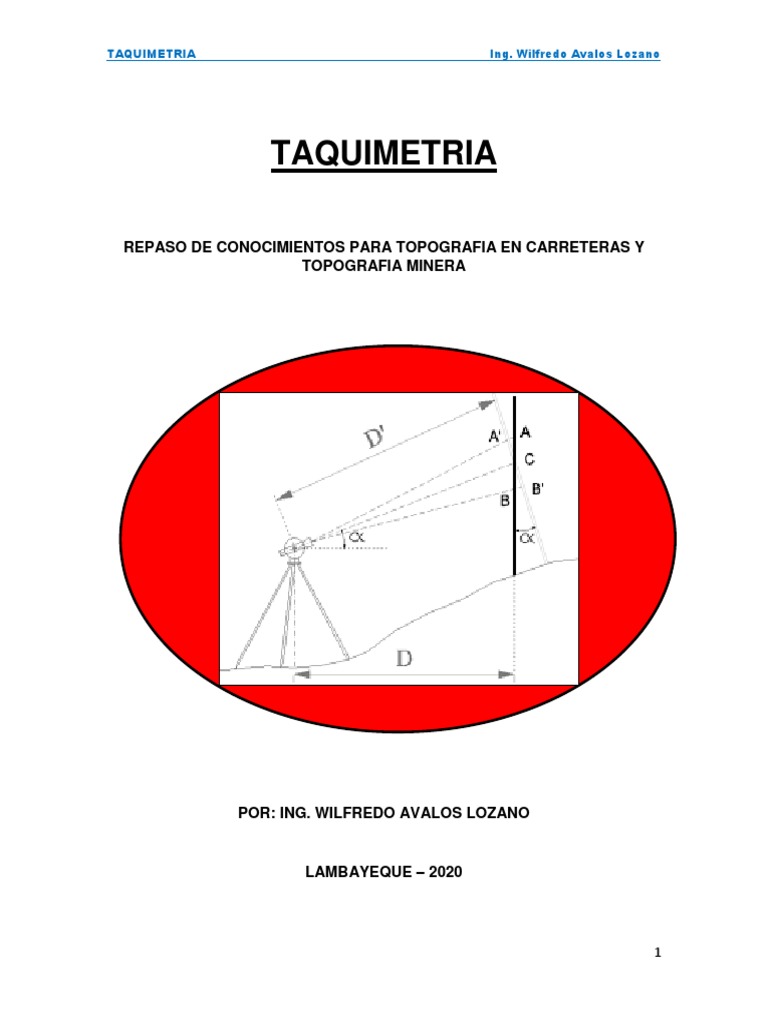 Guia de Taquimetria | PDF | Topografía | Agrimensura