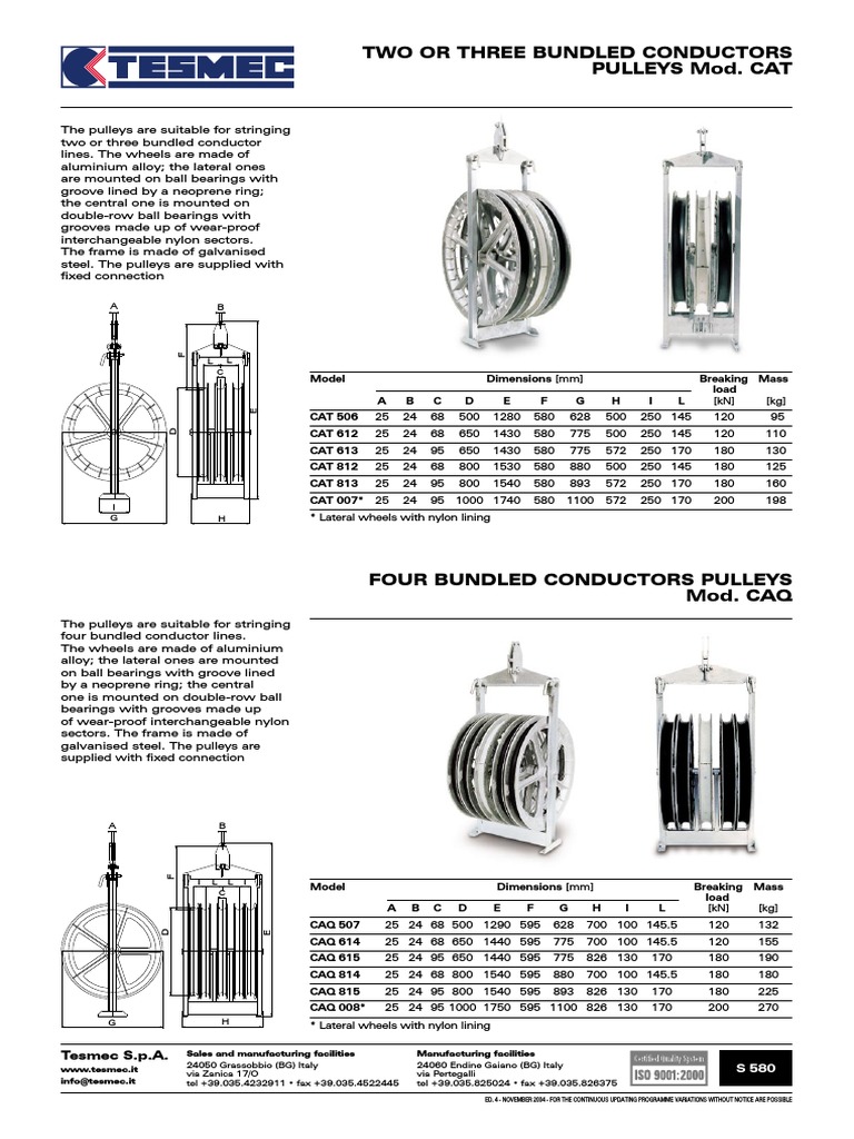 Catalogo Roldana Tesmec | PDF | Machines | Materials