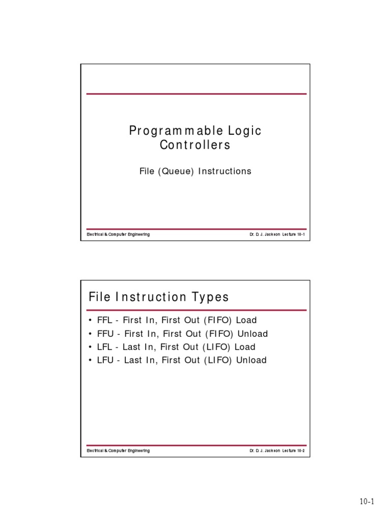 File Instruction Types Lifo Fifo Rslogix | PDF | Computer Architecture | Computer Engineering