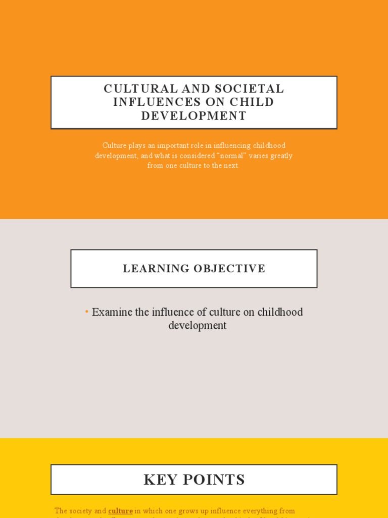 Cultural and Societal Influences On Child Development | PDF ...