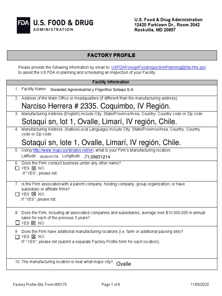 Factory - Profile Sotaqui | PDF | Foods | Canning