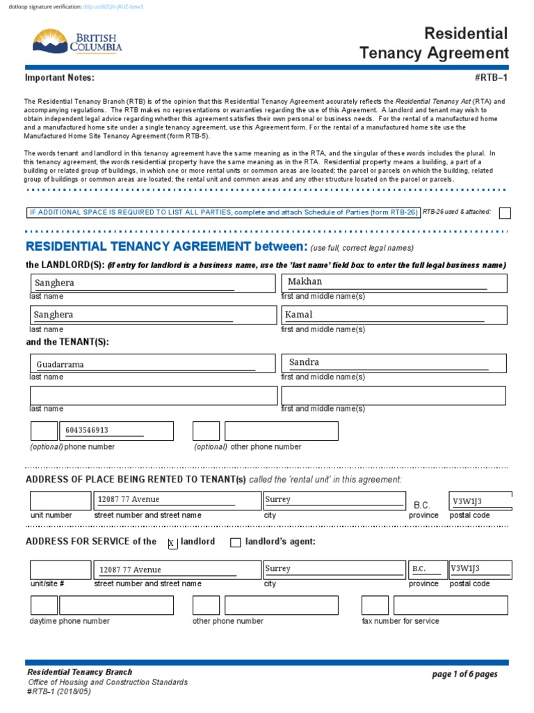 Contrato de Renta | PDF | Leasehold Estate | Landlord