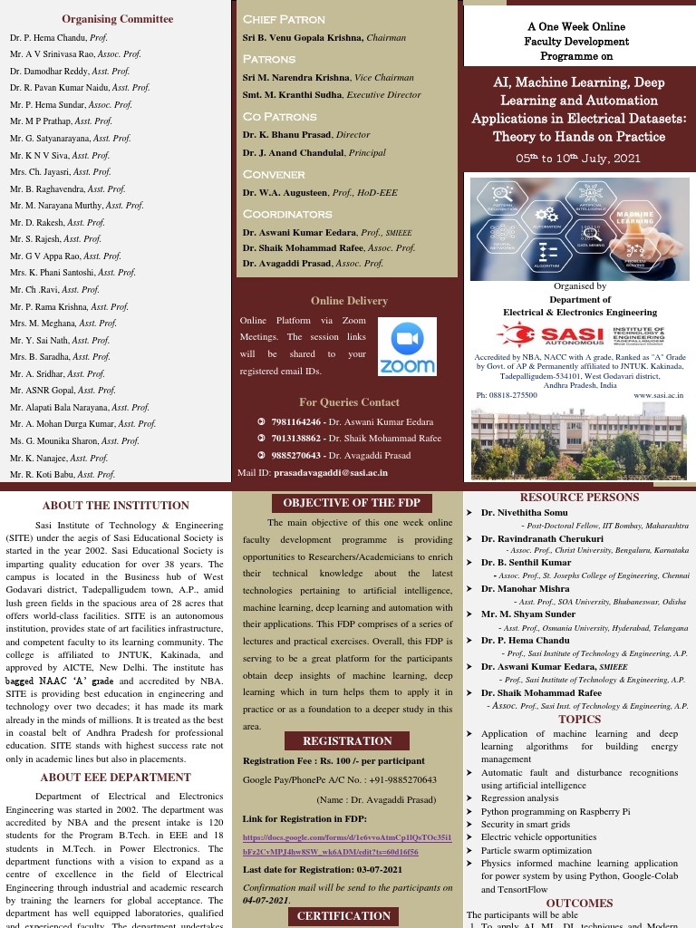 FDP Brochure | PDF | Engineering | Science And Technology