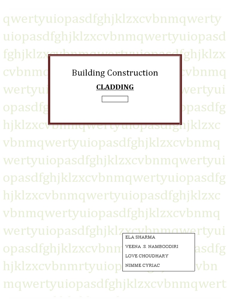 BC Cladding | PDF | Wall | Masonry