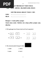 BM Exam Tahun 1 2025 | PDF