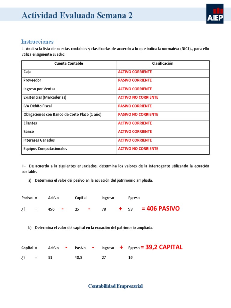 V1 Instrucciones Actividad Práctica Evaluada Semana 2A | PDF