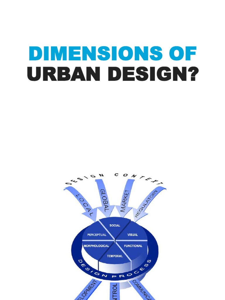 Dimensions of Urban Design | PDF | Urban Design | Space