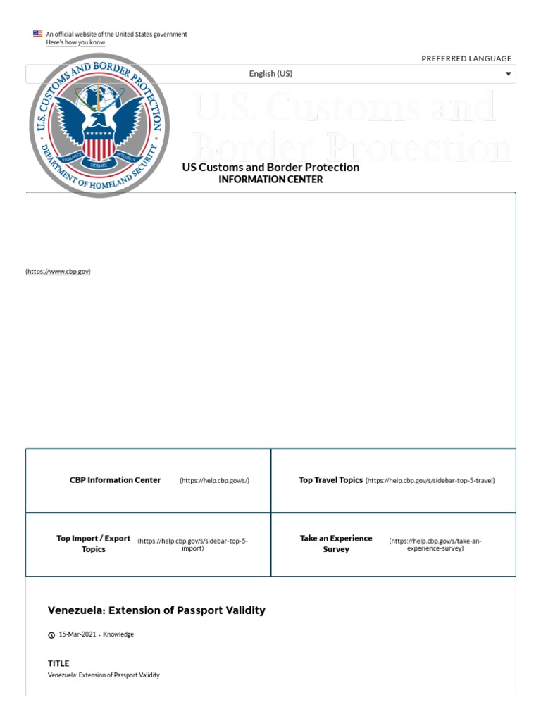 Venezuelan Passport Validity Extension | PDF | Passport | Travel Visa