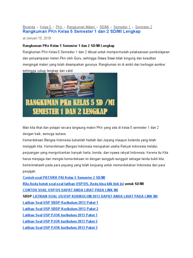 RANGKUMAN PKN | PDF
