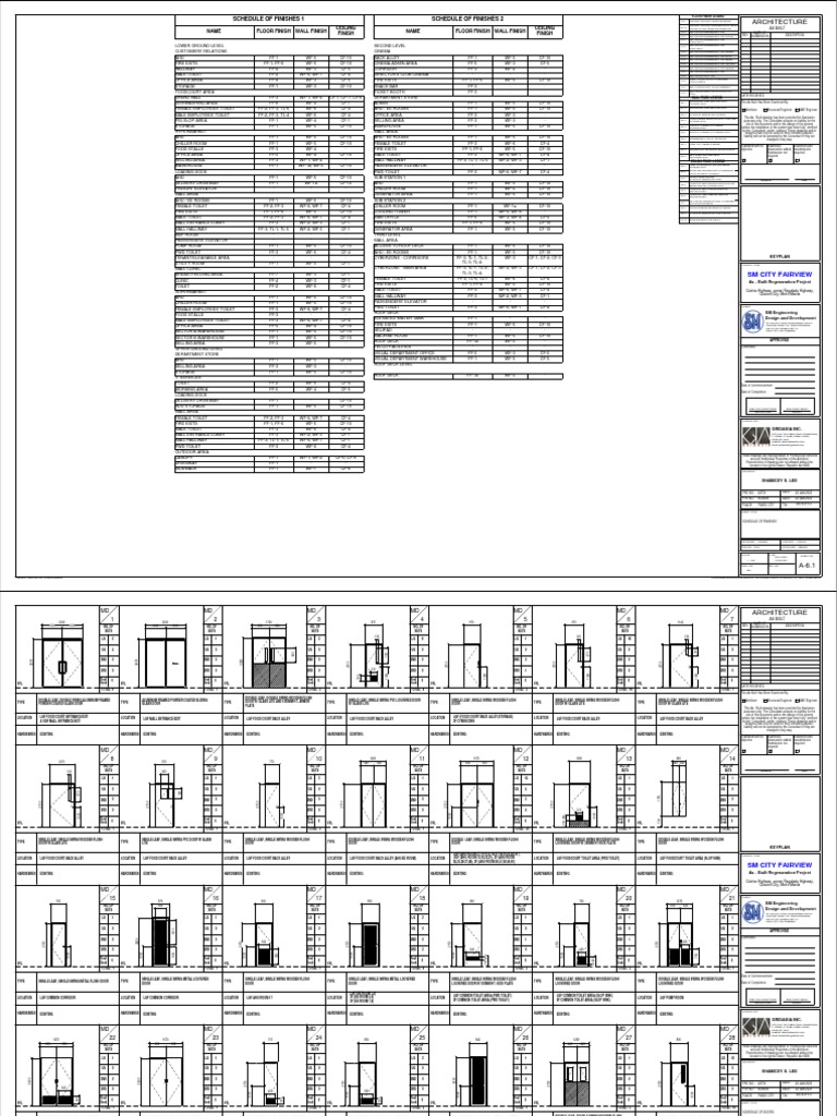 Architecture: Schedule of Finishes 1 Schedule of Finishes 2 | PDF ...