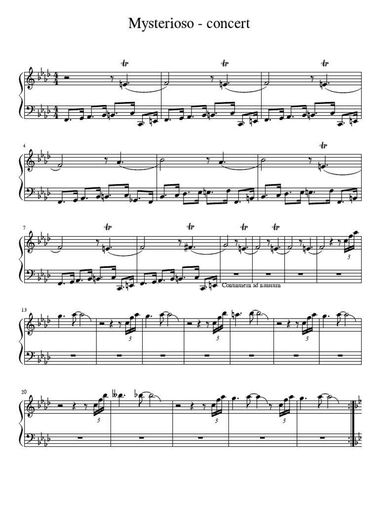 Mysterioso - Concert | PDF | Music Production | Music Technology