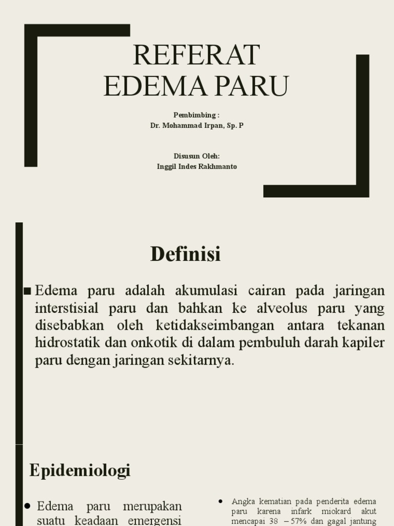 Edema Paru | PDF
