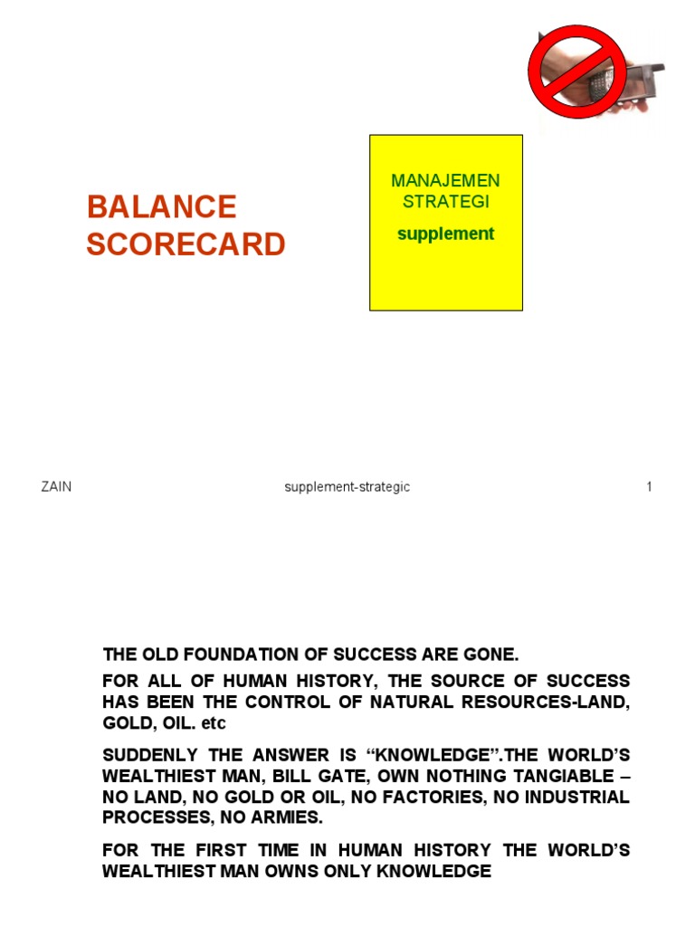 Balance Score Card | PDF | Business Process | Business