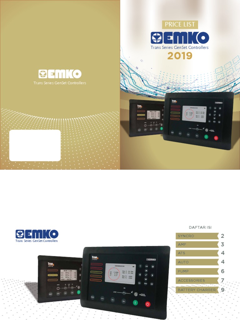 Price List Emco 2019 - Lwrs | PDF | Electric Generator | Programmable ...