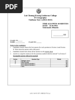 S2 Maths Revision Paper | PDF | Mathematics