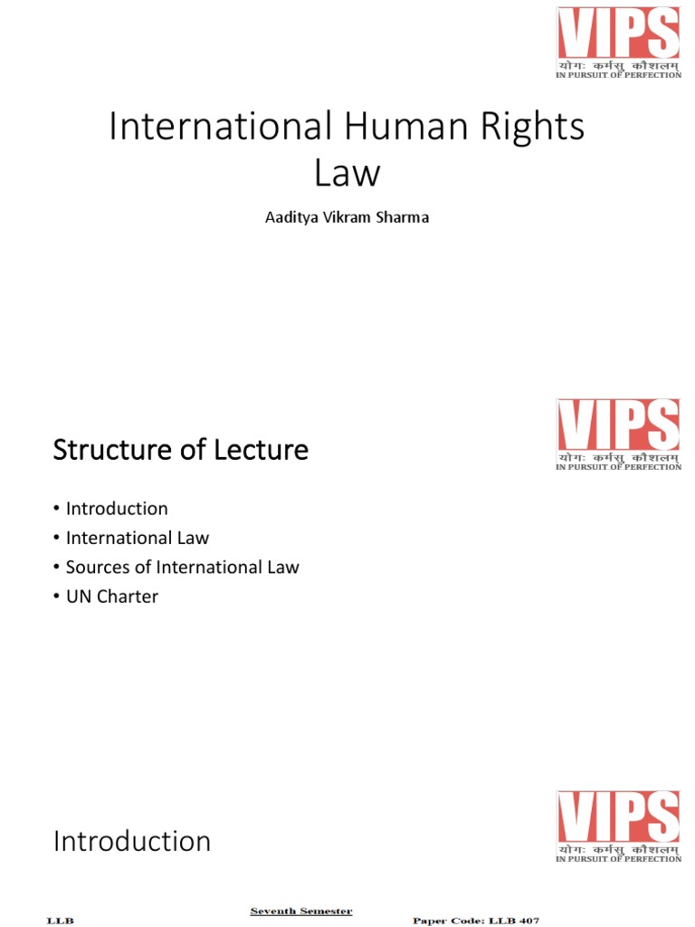 International Human Rights Law and UN Charter | PDF | International Law ...