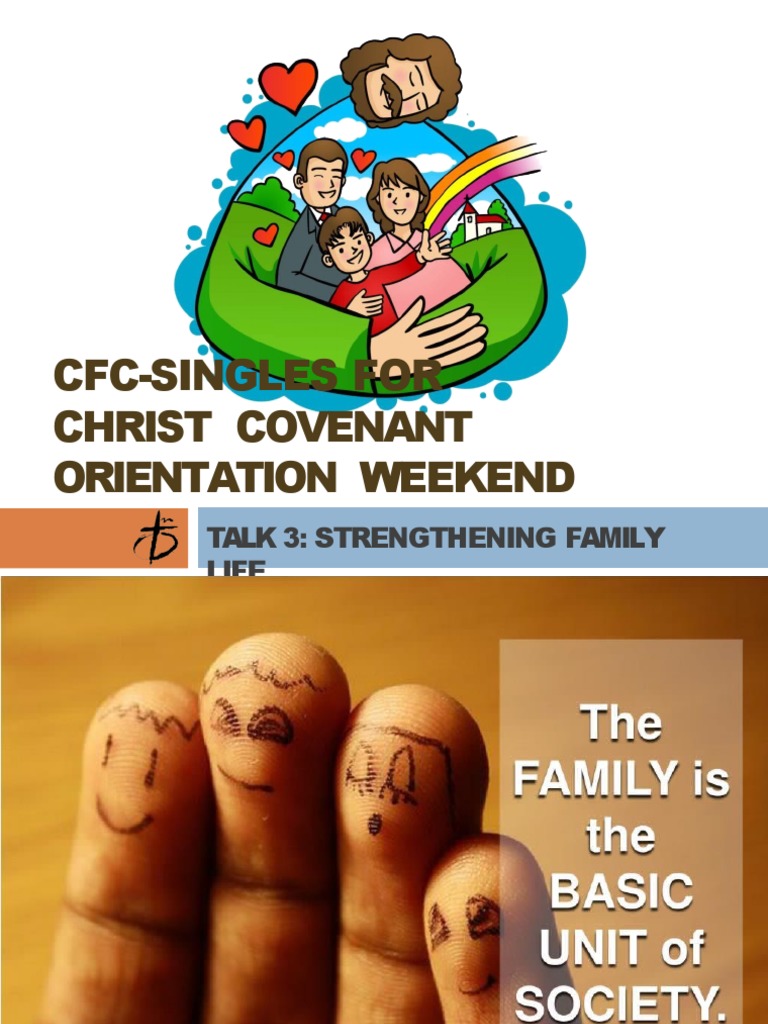 SFC COWR TALK3-Strengthening The Family | PDF | Catholic Church | Family