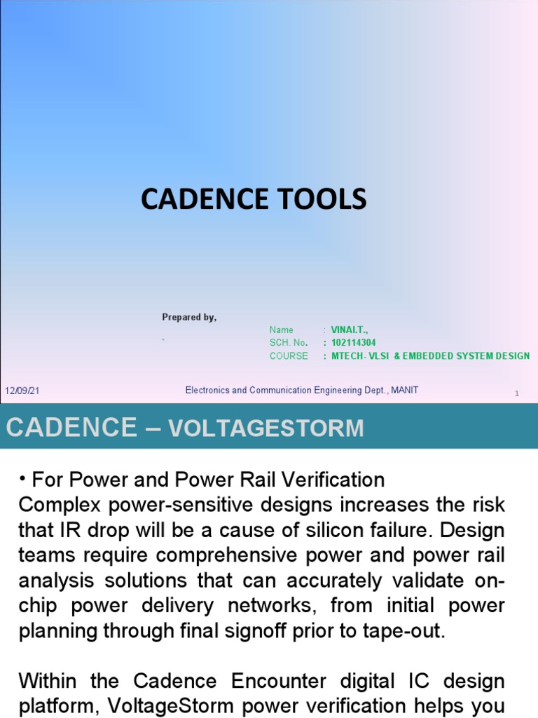 Vlsi Cadence Tools Voltage Storm Vinai 2011 | PDF | 64 Bit Computing | Electrical Engineering