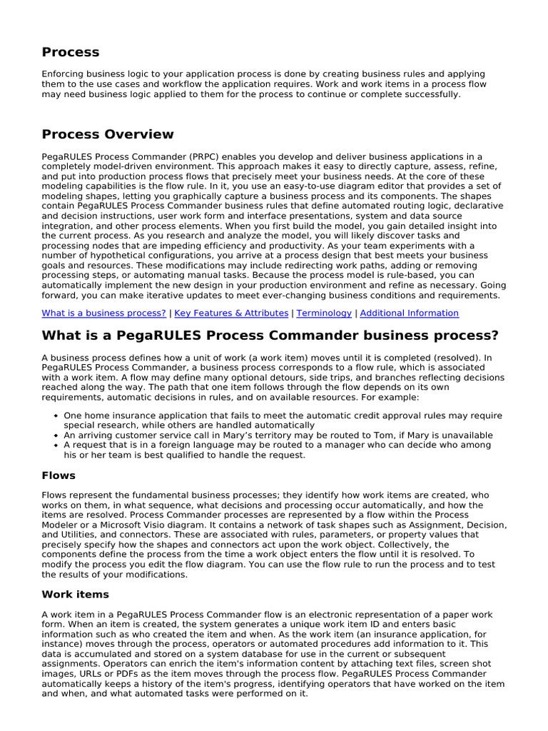 Pega Process | PDF | Business Process | Computer File