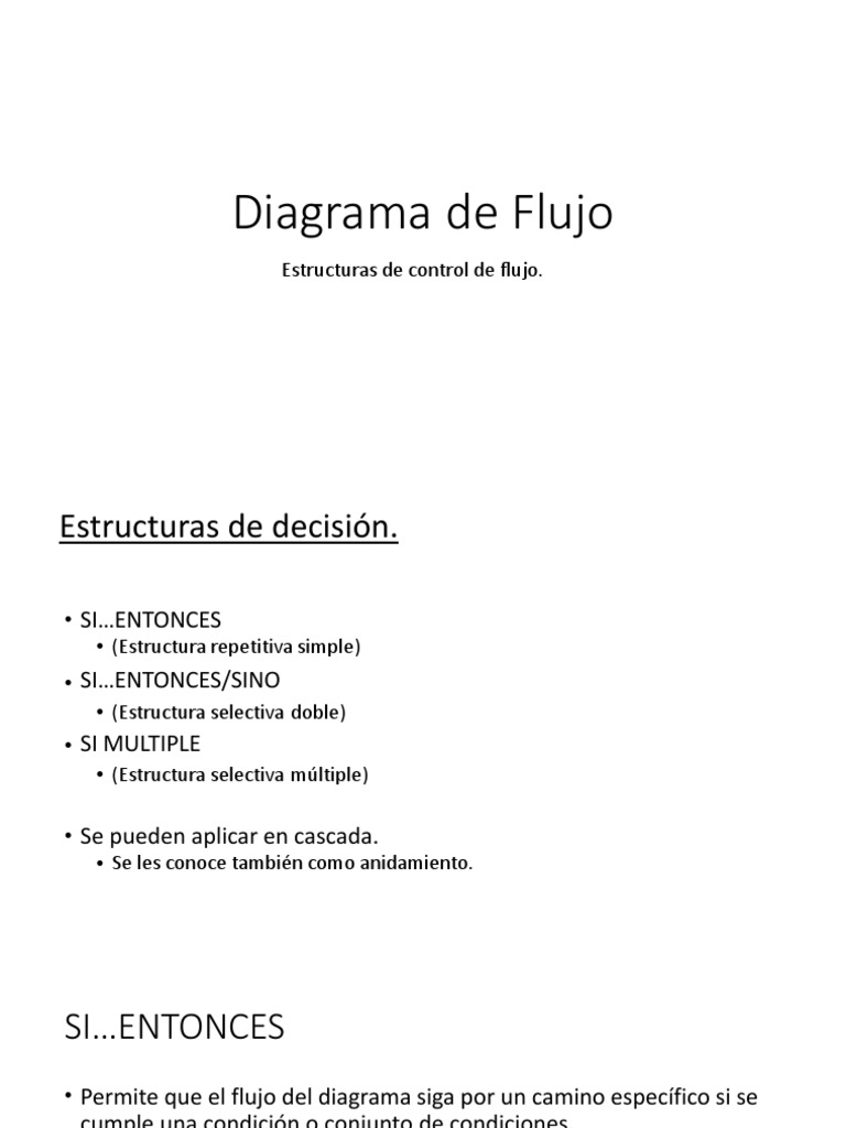 Diagrama-De-Flujo Estructuras de Control | PDF | Flujo de control ...