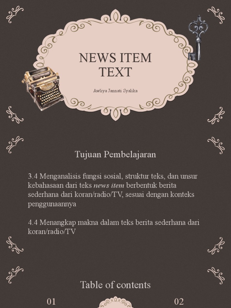 Analyzing News Item Text Structure | PDF