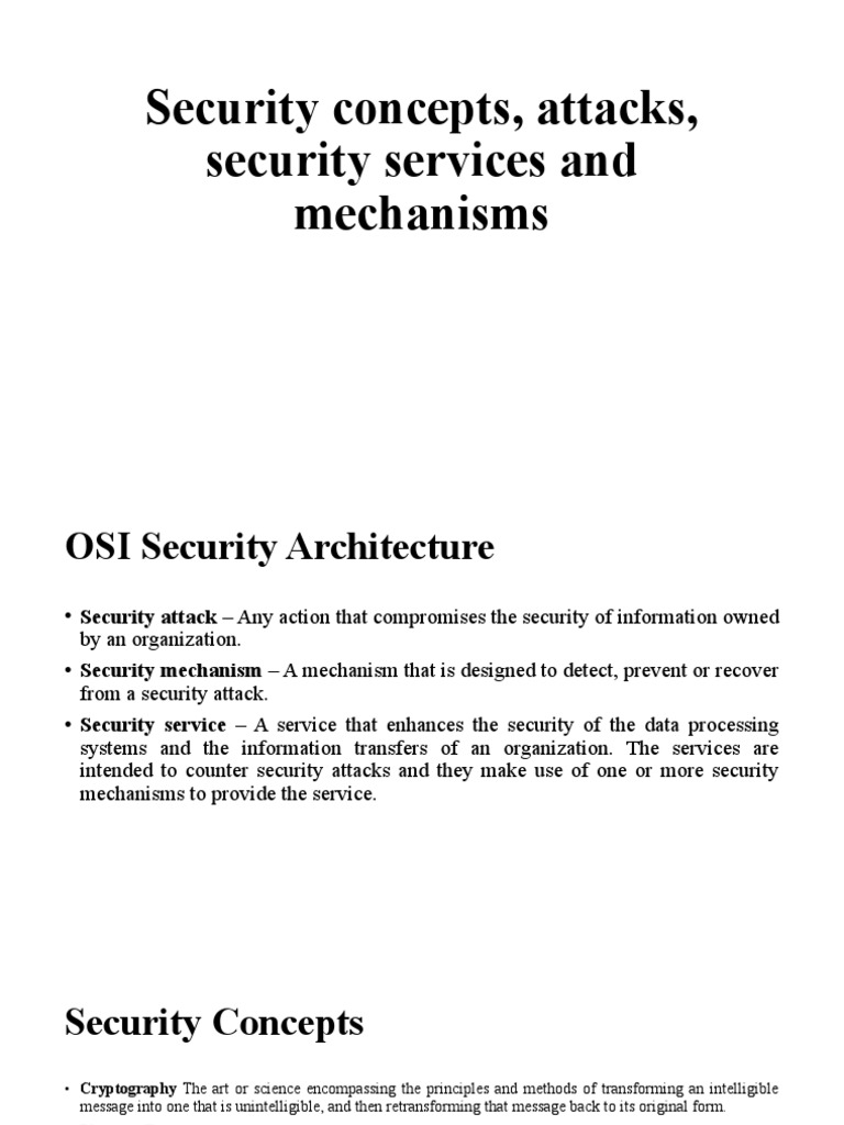 Understanding Security Concepts and Mechanisms | PDF | Cryptanalysis | Cryptography