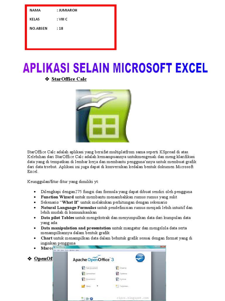 Aplikasi Selain Ms Excel | PDF